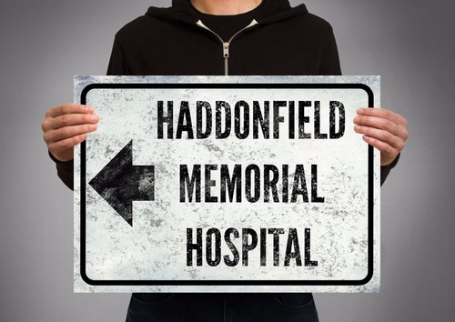 Haddonfield memorial Hospital, A3 Sign Print. Michael Myers, Halloween ...