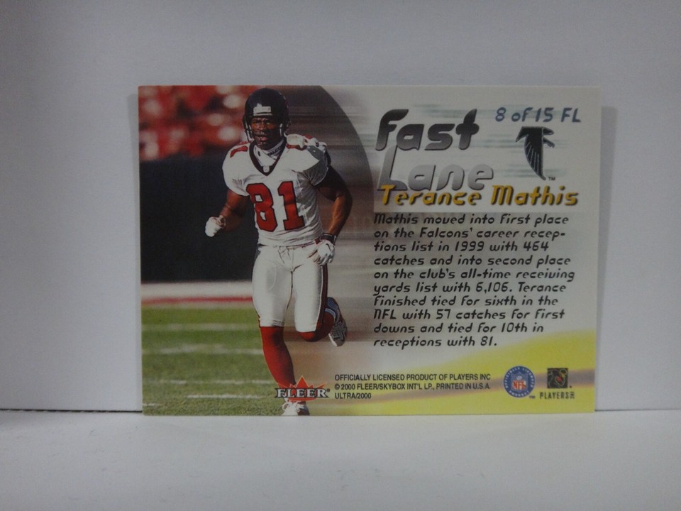 2000 Ultra Fast Lane Atlanta Falcons Football Card #8 Terance Mathis | eBay