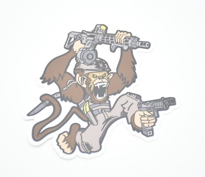 ZEV TECHNOLOGIES MONKEY LOGO STICKER/DECAL OZ9 COMBAT OZ9V2 OZ9 ELITE ...