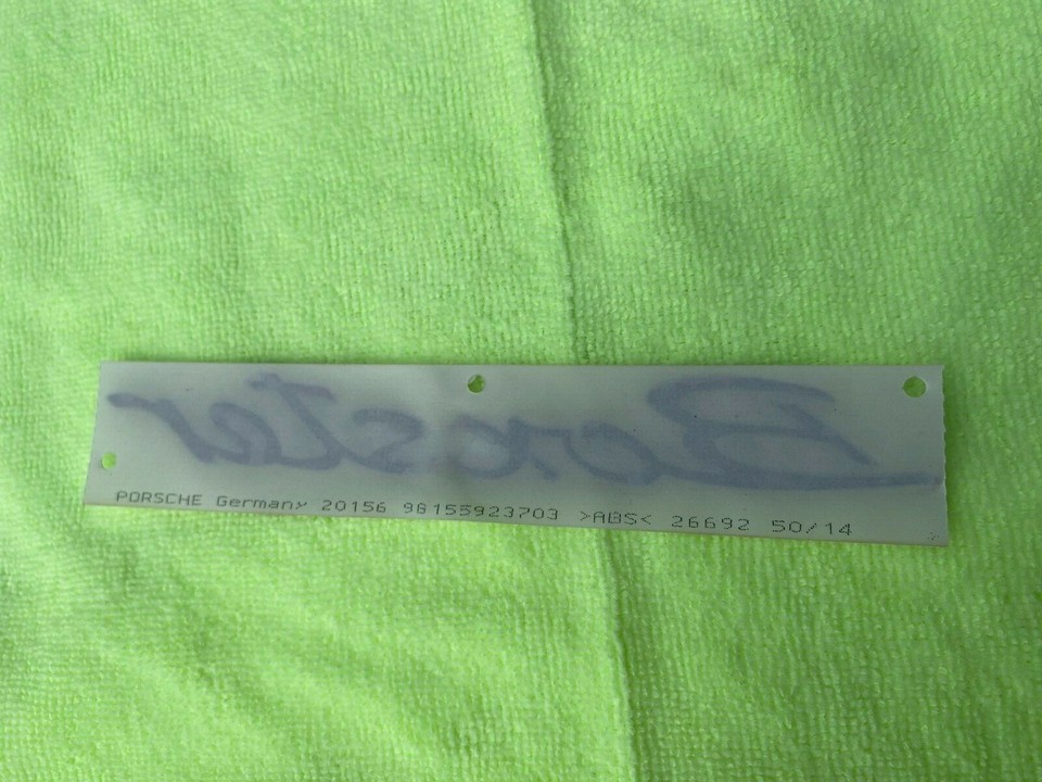 PORSCHE 718 Boxster 981 982 Schriftzug 98155923703 Emblem Insigna Logo ...