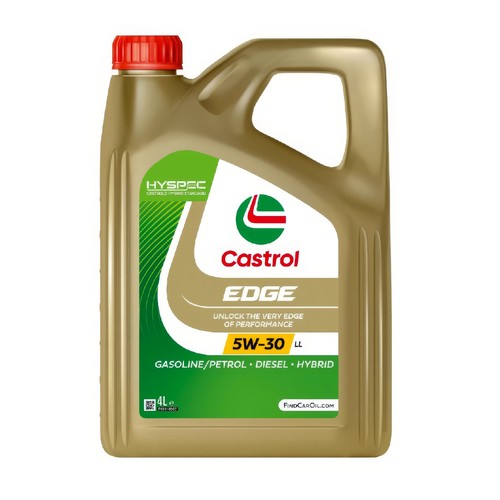CASTROL Engine Oil SAE 5W30 4 Litres Service Motot Oil EDGE LL 4L ACEA ...