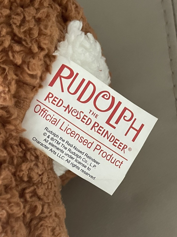 Rudolph Red Nosed Reindeer Beverly Hills Teddy Bear Company 12” Plush ...
