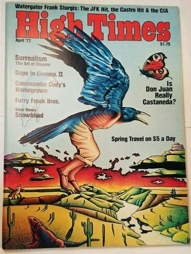 HIGH TIMES SURREALISM DOPE VINTAGE APRIL 1977 MARIJUANA MAGAZINE WEED ...