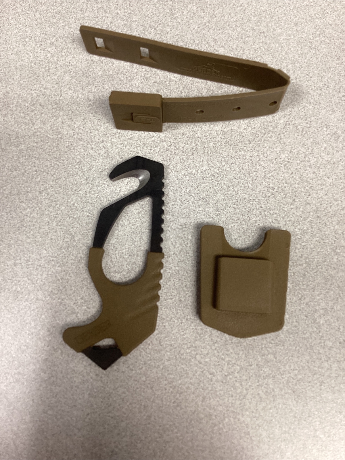 NWT, Military Gerber Strap Cutter Coyote Brown NSN 5110-01-578-4889, J ...