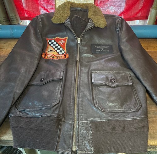 USMC Pilot G-1 Flight Jacket-Authentic and Identified to American Hero ...