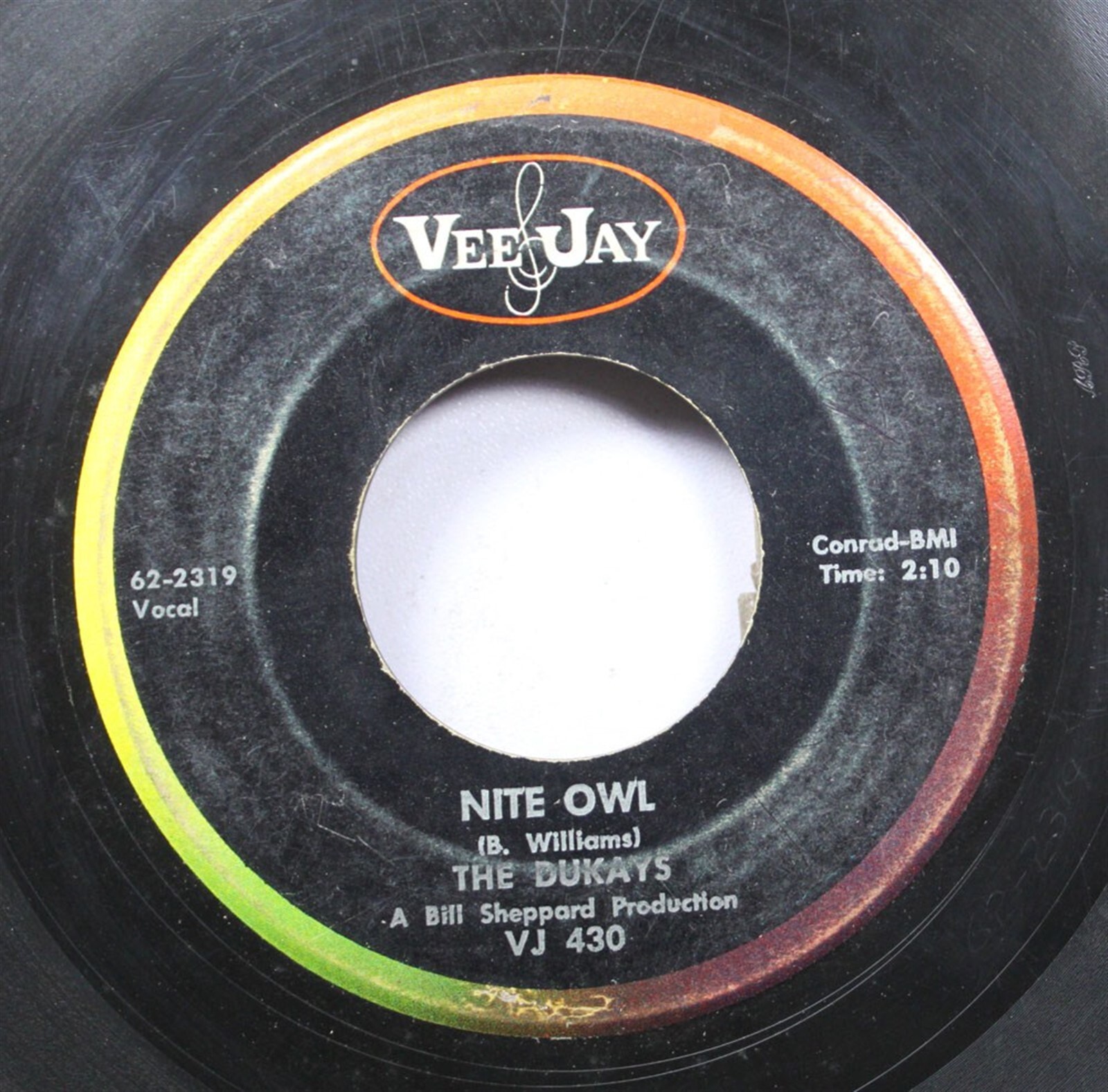 50'S & 60'S 45 The Dukays - Nite Owl / Festival Of Love On Vee Jay | eBay