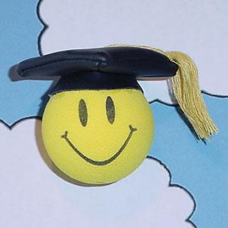 NEW HAPPY FACE GRADUATION SMILEY Antenna Ball Topper Car Truck Ariel | eBay