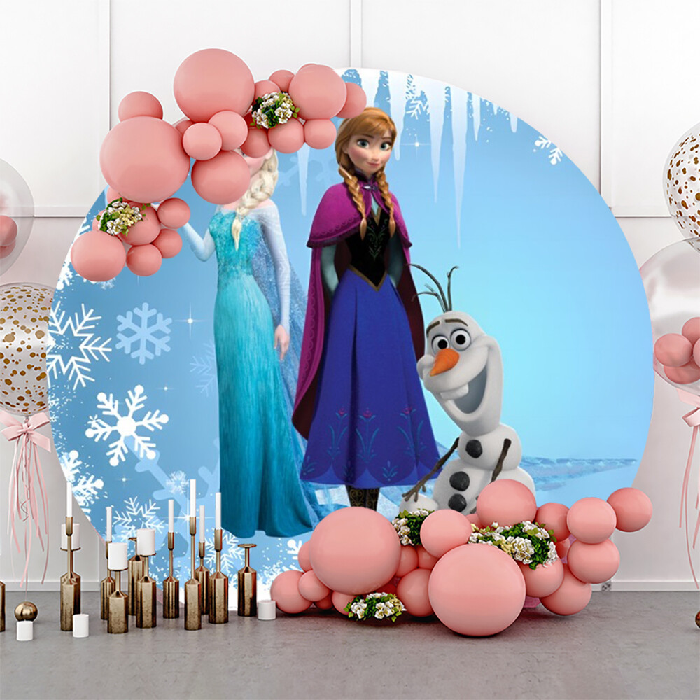 Frozen Party Backdrop Frozen Party Decoration Snowflake Elsa Girl