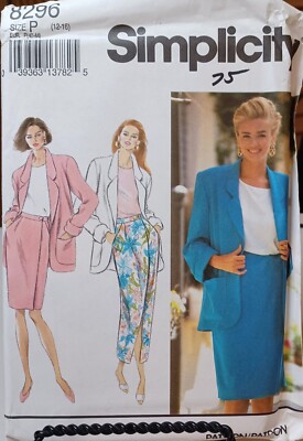 8296 Simplicity SEWING Pattern UNCUT Misses 12-16 wrap skirts unlined ...