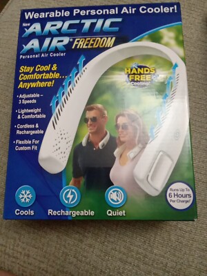 Arctic Air Freedom Portable Personal Air Cooler 3-Speed Neck Fan ...