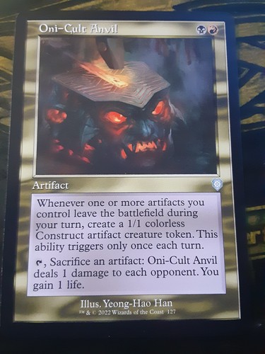 Oni Cult Anvil , Commander Brothers War , Near Mint , MTG , FREE ...