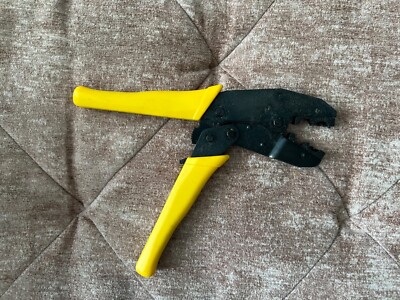 Ratcheting Crimp Tool RG8 RG11 RG213 LMR400 RG316 RG174 Yellow | eBay