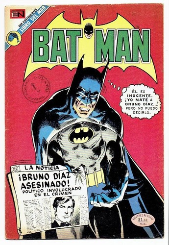 MEXICAN BATMAN #245 NEAL ADAMS COVER & INTERIORS MEXICO NOVARO IN ...