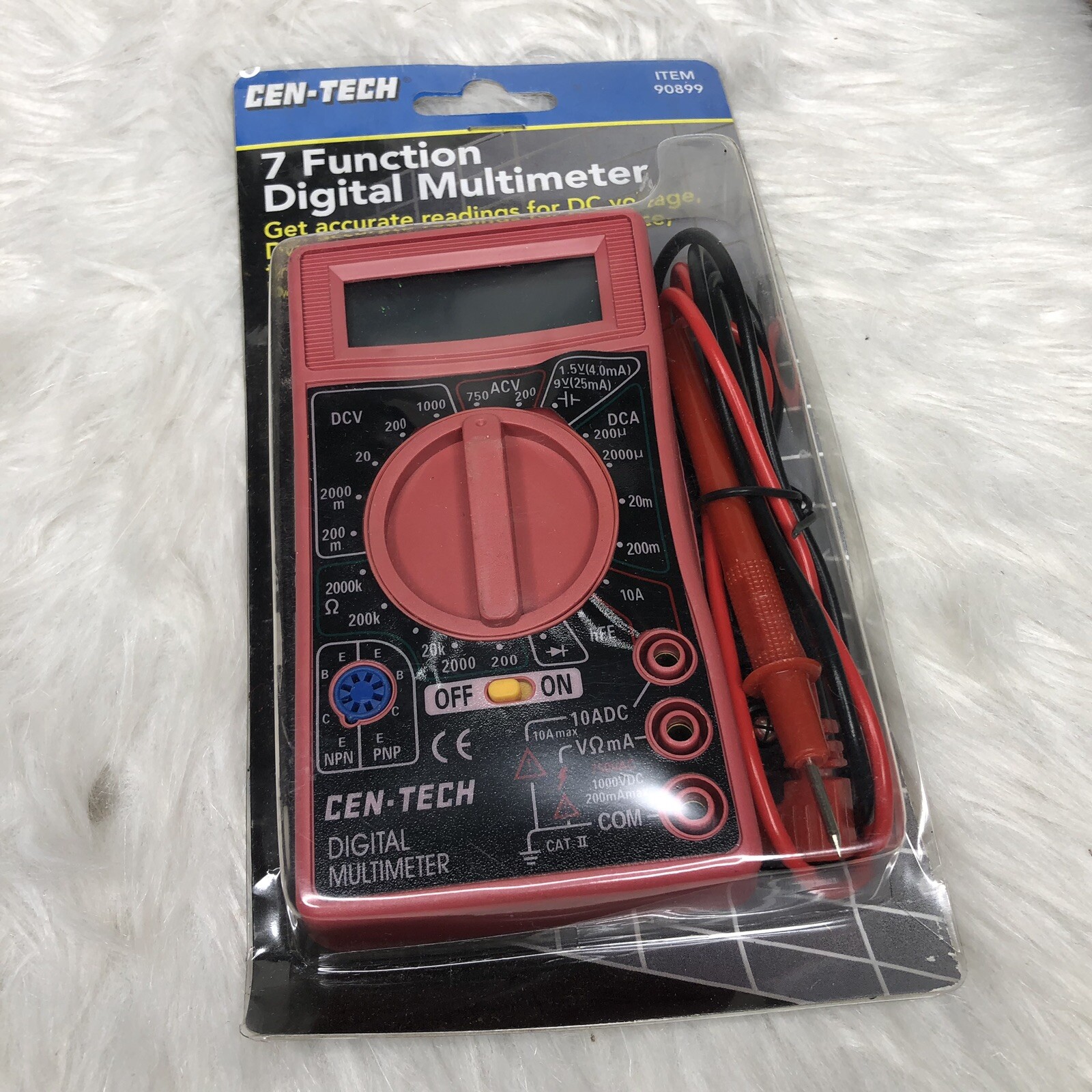 Cen-Tech 7 Function Digital Multimeter 90899 Electrical Test Meter | eBay