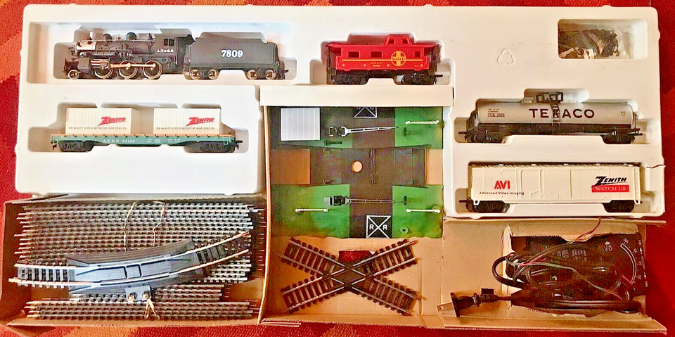 ZENITH LIMITED HO SCALE MODEL RAILROAD RR ELECTRIC TRAIN SET +crossing ...