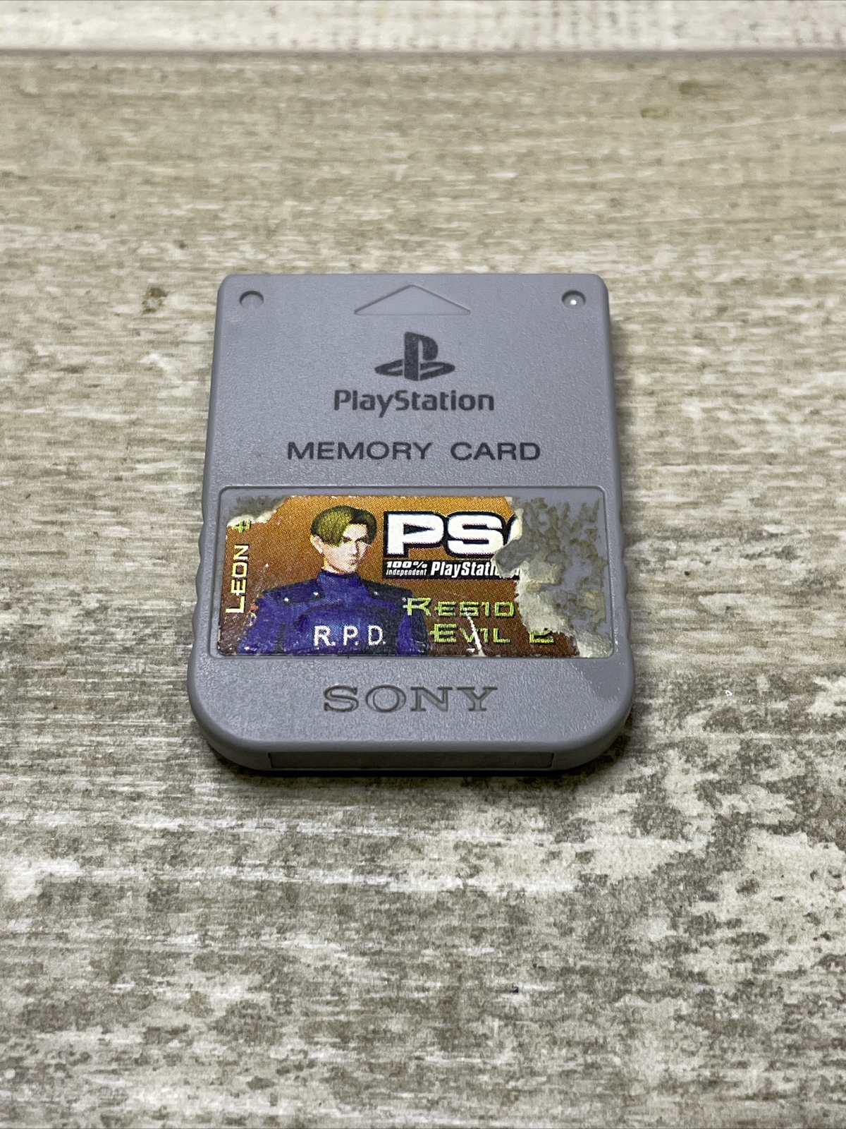 Official Sony PlayStation PS1 Memory Card w/ PSM "Resident Evil 2 ...