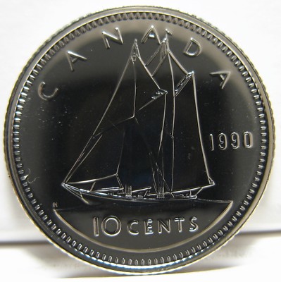 Canada 1990 10-cent Bluenose Specimen Uncirculated | eBay