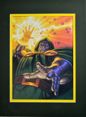 DR. DOOM PRINT PROFESSIONALLY MATTED Marvel Fantastic Four Brothers ...