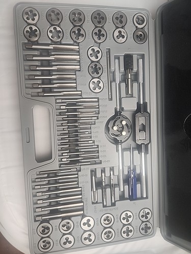 60 PCS Master Tap and Die Set Coarse and Fine Threads Tools SAE Inch ...