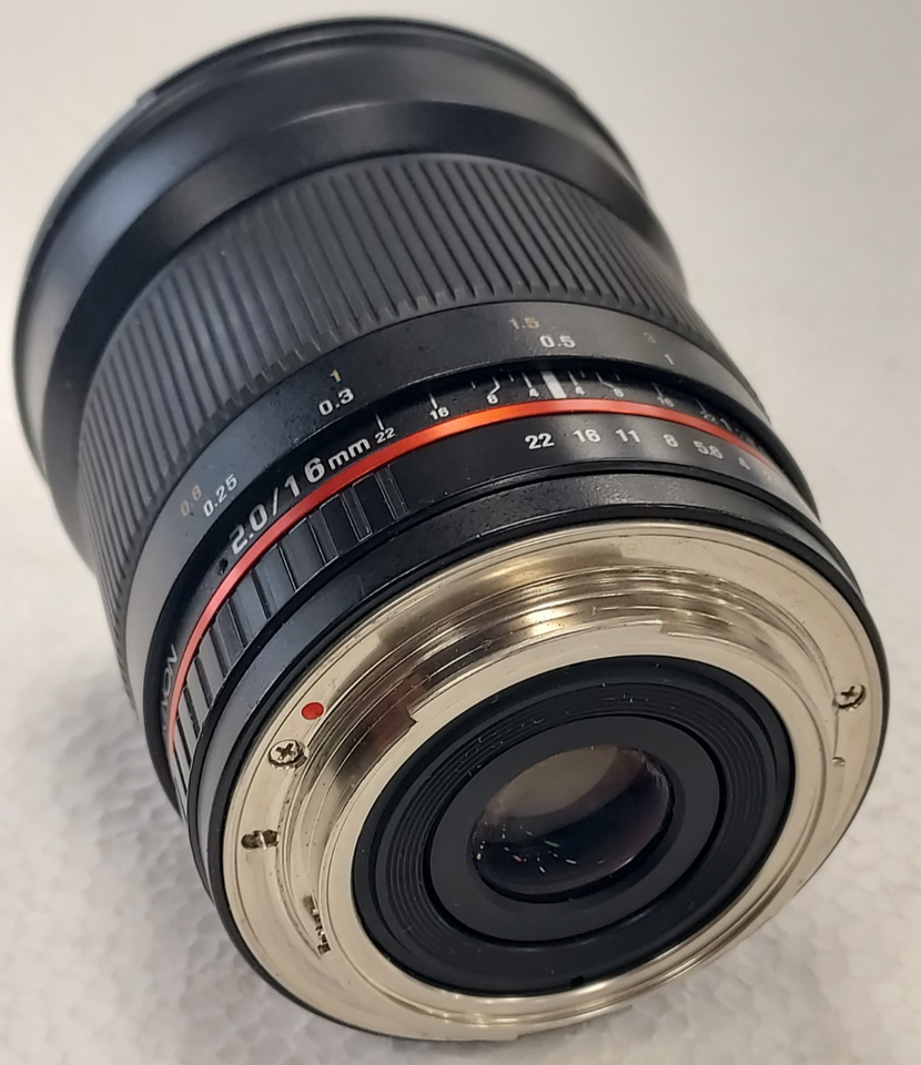 Rokinon 16MM F2.0 Wide Angle Manual Focus Lens for Canon EF Mount ...