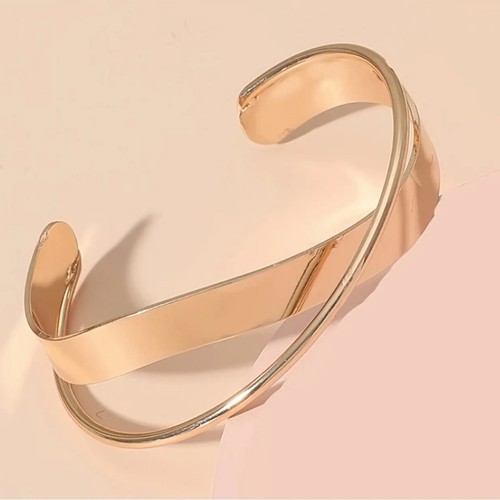 NEW NORDSTROM REVOLVE Duo Double Slim Band Twisted Bracelet Bangle Cuff ...