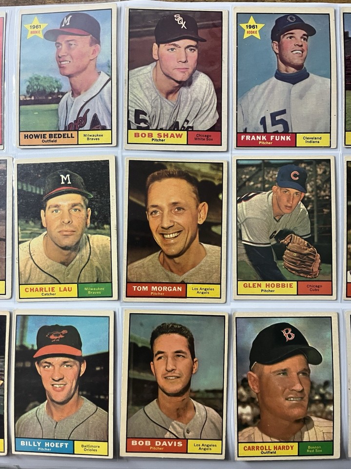 Lot Of 72 - 1961 TOPPS BASEBALL CARDS | eBay