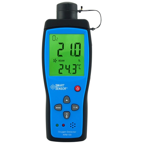 AR8100 Oxygen Detector O2 Concentration Alarm Detector Handheld ...