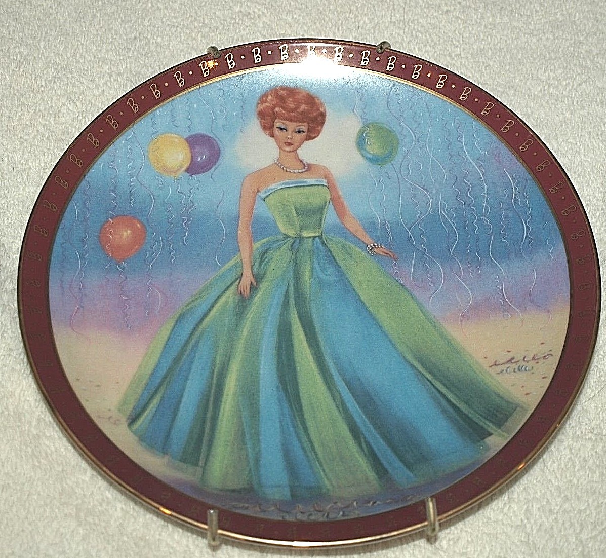 DANBURY MINT Barbie Doll Plates High Fashion Collection of 8 by Susie ...