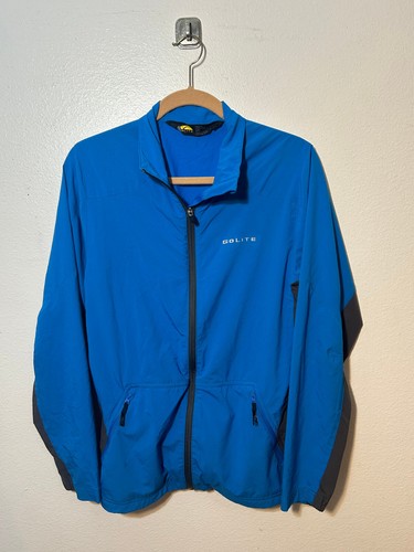 GoLite Royal Blue Full-Zip Soft Shell Hiking Tech Jacket Mens Size S ...