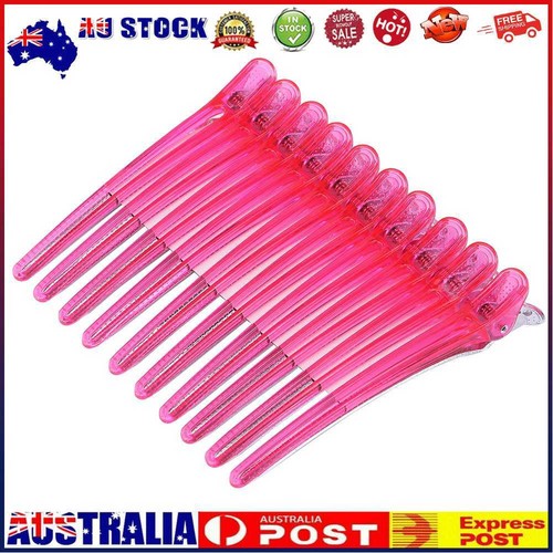 10pcs Hair Care Clips Stainless Steel Hairdressing Sectioning Clamp ...