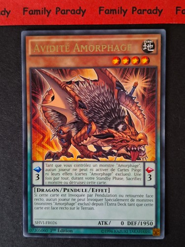 Avidité Amorphage SHVI-FR026 Carte YuGiOh! Rare 1ère Edition Français ...