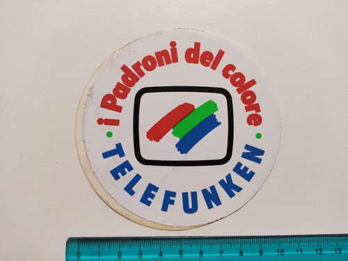 Adesivo Telefunken Padroni Del Colore Sticker Aufkleber Autocollant 80S ...