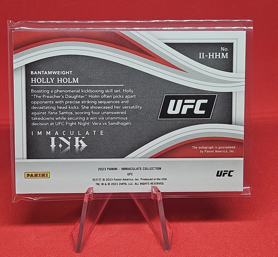 2023 UFC Immaculate Holly Holm Immaculate Ink Auto 95/99 | eBay
