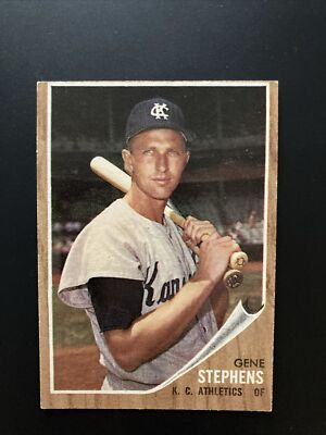 1962 Topps # 38 Gene Stephens Card Kansas City Athletics | eBay