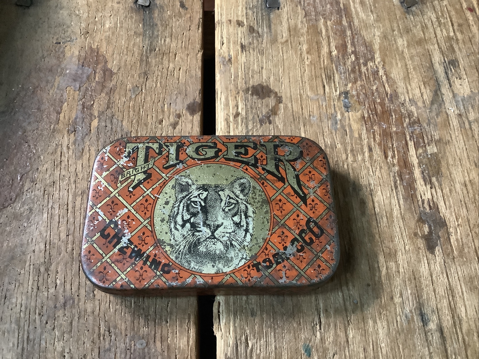 Vintage Tiger Chewing Tobacco Tin L: 3 1/4” | eBay