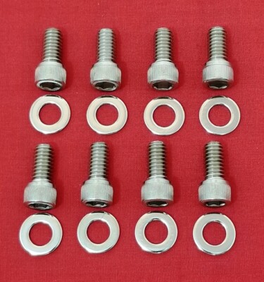 SBC CHEVY VALVE COVER BOLTS KIT STAINLESS STEEL 283 305 307 327 350 400 ...