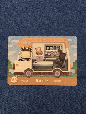 Raddle #38 Animal Crossing Welcome Amiibo New Leaf RV Card NA Version ...