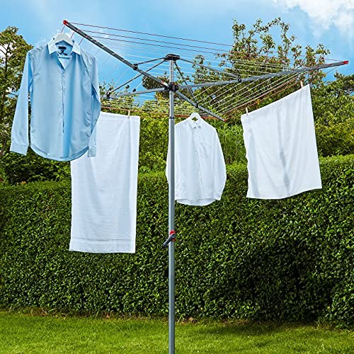 Vileda Supadry Hoist Rotary Washing Line | 60m Clothes Line for Outside ...