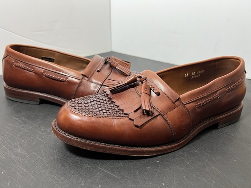 Allen Edmonds Cody Vintage Men's Size 11 Brown Leather Tassel Penny ...