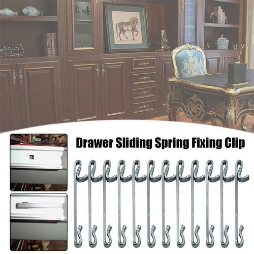12Pcs Early 2'' Double Loop Style Tool Box Drawer Slide -- Clip Keeper ...