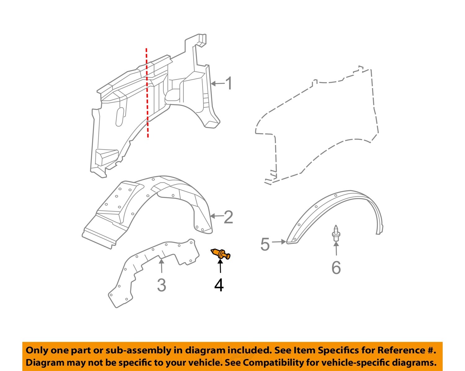 GM OEM Quarter Panel-Wheelhouse Liner Retainer 1605396 | eBay