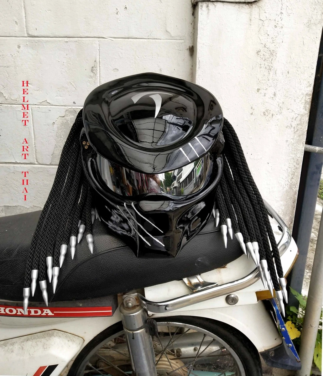 Carbon Fiber Predator Motorcycle Helmet