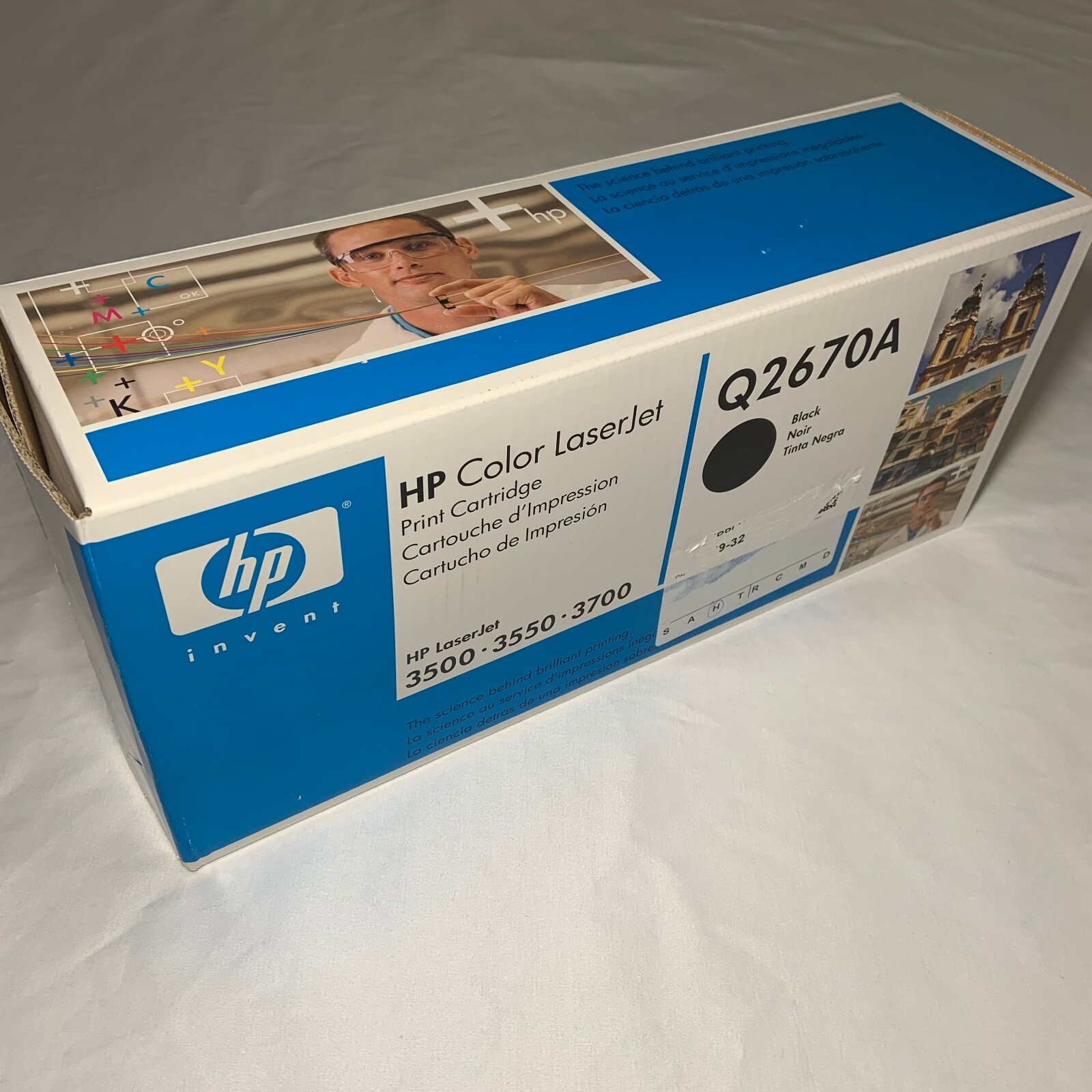 Genuine HP Q2670A Black Toner Cartridge LaserJet 3500 3550 3700 New ...