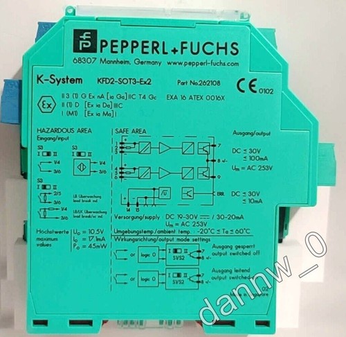 New In Box Pepperl+Fuchs P+F KFD2-SOT3-Ex2 Ultrasonic Level Sensor | eBay