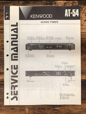 Kenwood AT-54 Timer Service Manual *Original* | eBay