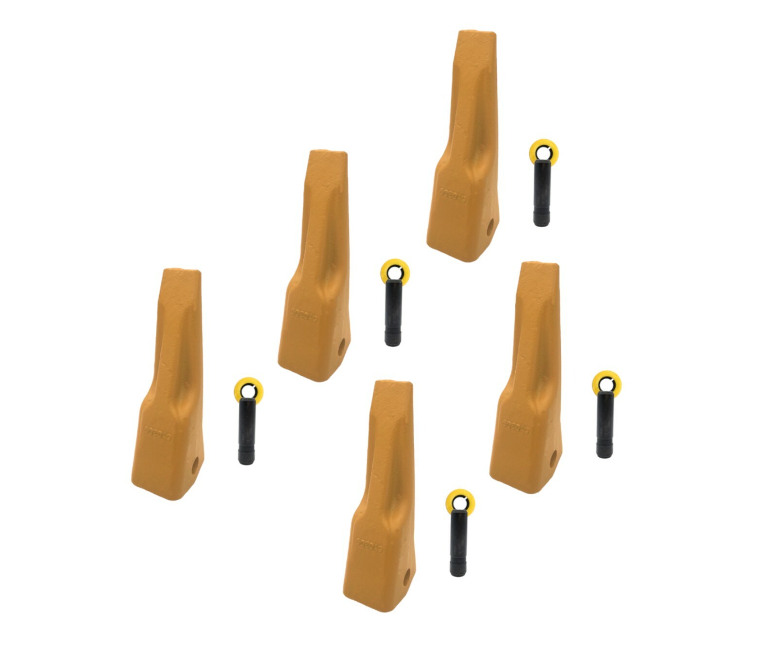 5 Ripper Teeth-6Y0309-fits CAT 140G, 140H, 140M, 160 Motor Graders, w ...