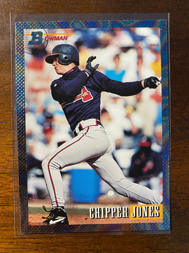 1993 Bowman Chipper Jones #347 Foil Prospect Atlanta Braves | eBay