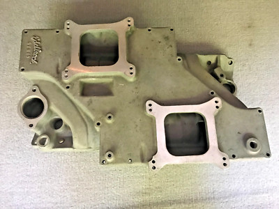 NOS Edelbrock STR 10 Intake Manifold Chevy Cross ram 302 350 Sbc Z28 SS ...