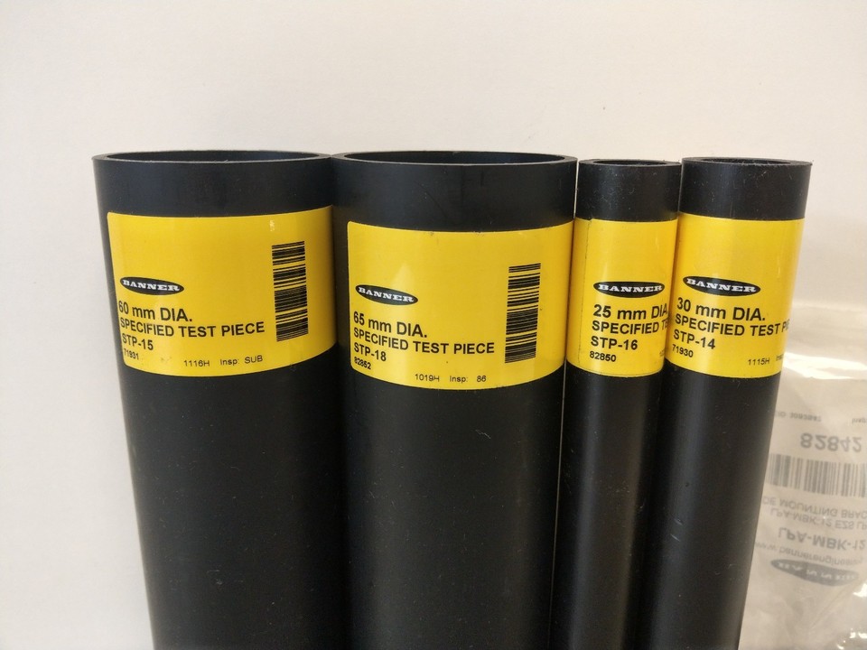 ASSORTED LOT OF 4 NOS! BANNER SPECIFIED TEST PIECES STP-14 STP-15 STP ...