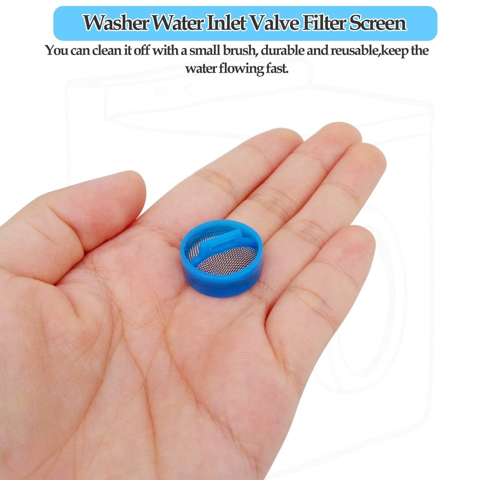 4pcs Washer Water Inlet Valve Filter Screen Washing Machine Replacement ...